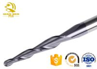 China CNC Carbide Tapered Ball End Mill 1/8 Inch HRC55 with AlTiN Coating for Hard Steel up to 65 HRC for sale