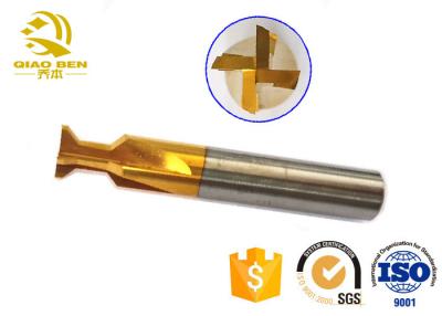 China Customized Carbide Dovetail Milling Cutter 6mm Shank 50mm Length HRC55 with TiSiN Coating for sale
