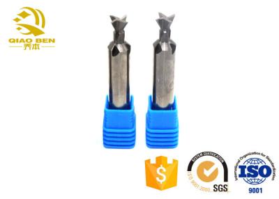 China Tapered Dovetail End Mill Cutter with TiSiN Coating HRC55 6mm Shank 0.75mm Tip Radius for sale