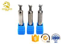 China Tapered Dovetail End Mill Cutter with TiSiN Coating HRC55 6mm Shank 0.75mm Tip Radius for sale