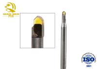 China CNC Diamond End Mill Cutting Tools MCD ND Color Engraving Point For Making Rainbow Line for sale