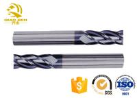 China Solid Carbide End Mill 1-20mm Diameter for Aluminum Processing with 4 Flutes and HRC 45-65 Hardness Rating for sale