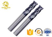 China Solid Carbide End Mill 1-20mm Diameter for Aluminum Processing with 4 Flutes and HRC 45-65 Hardness Rating for sale