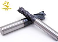 China Solid Carbide Square End Mill HRC65 4 Flutes TiAlN Nano Coating 35° Helix for sale