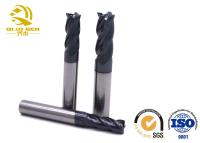 China Solid Carbide Square End Mill HRC65 4 Flutes TiAlN Nano Coating 35° Helix for sale