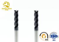 China Solid Carbide End Mill HRC65 4 Flute High Hardness Cutting Tool for Steel Cast Iron for sale