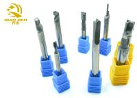China Precision 1 Flute 120° Helix PCD Carbide Milling Cutter for sale