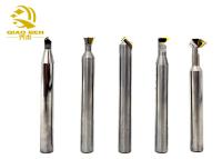 China Carbide Polishing MCD Diamond Tool 45 Degree Chamfering End Mill 40mm Flute for sale