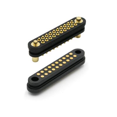 China 40 Pin Spring Loaded Connector 2.54mm Pitch Pogo Pin Connector 1.0A For Medical Products for sale