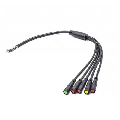 China M8 Electric Bike Connectors Female Male Electrical Waterproof Connectors 2 3 4 5 6 Pin for sale