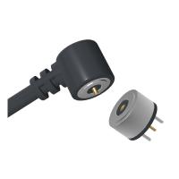China 8.0mm Magnetic Cable Connector 3A 2 Pin Pogo Pin Charger Circular For Heated Gloves for sale
