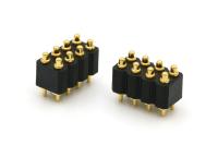 China 8pin Pogo Pin Connector 12V 2.54 Pitch Connector Double Row for sale