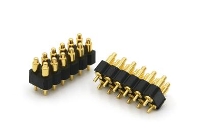 China 12V Spring Loaded Pogo Pin Connector 12 Pin Contact Pin Connector Customized for sale