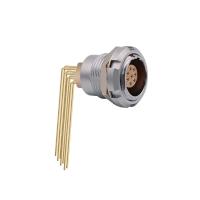China Brass Chrome Plated 90 Degree Connectors Needle Core Push Pull Connector For Printed Circuit Board for sale