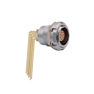 China Brass Chrome Plated 90 Degree Connectors Needle Core Push Pull Connector For Printed Circuit Board for sale