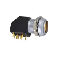 China 2 Pin 3 Pin 4 Pin Industrial Connectors Customized 90 Degree Electrical Connectors With Two Nuts for sale