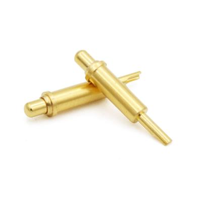 China Gold Plating Solder Cup Pins Male Spring Loaded Contact Pin 2A For Medical Product for sale