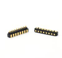 China 3A 8 Pin Pogo Connector Side Mounted Spring Loaded Pin Connector Lead free C680 for sale