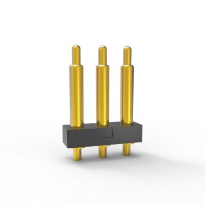 China Standard 2.54 Mm Pitch Connector Gold Plating 3 Pin Pogo Connector 12V For Data Acquisition Devices for sale