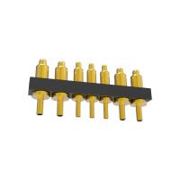 China Customized Pogo Pin Connector Single Row Pogo Connector 7pin For PCB technology for sale