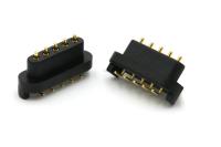 China Male And Female Pogo Pin Connector 2.5mm Pitch Spring Loaded Pin Connector Right Angle for sale