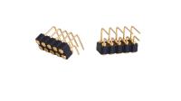 China 2.54mm Pitch 10 Pin Connector Double Row Right Angle Female Connector Customized For PCB Board for sale