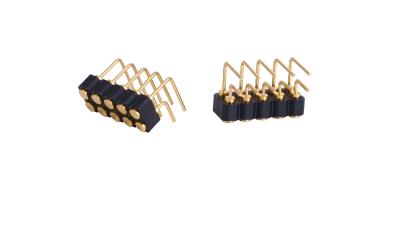 China 2.54mm Pitch 10 Pin Connector Double Row Right Angle Female Connector Customized For PCB Board for sale