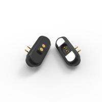 China Customized 2 Pin Magnetic Connector 12V Magnetic Male Female Connector Black for sale