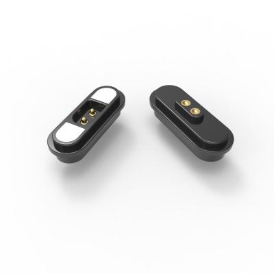 China DIP Magnetic Connector 2 Pin Customized Magnetic Pogo Pin Connectors 3A for sale