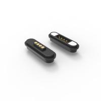 China Anti Short Circuit Magnetic Connectors Black 4 Pin Magnetic Connector Customized For Smart Robot for sale