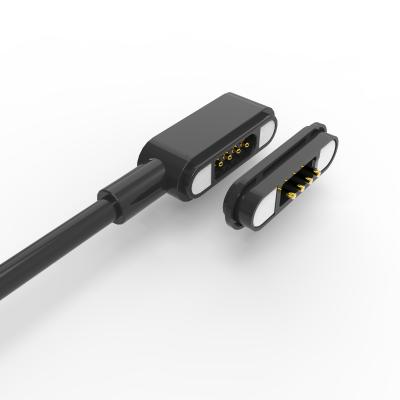 China 4 Pin Magnetic Charger Connector 3A 4A Magnetic USB Charging Cable For Burglar Alarm for sale