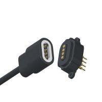 China USB 2.0 male female 4pin pogo pin power charger magnetic cable connector  for sale