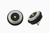 China 10.5mm Round Magnetic Connector Waterproof 12v Magnetic Power Connector Black / Silver for sale