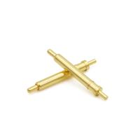 China Stainless Steel / Brass Spring Loaded Header Pins DIP Spring Loaded PCB Test Pins With Gold Plating for sale