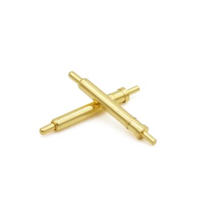 China Stainless Steel / Brass Spring Loaded Header Pins DIP Spring Loaded PCB Test Pins With Gold Plating for sale