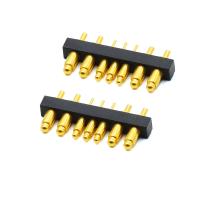 China Through Hole Pogo Connectors 7 Pin Spring Pin Connector DIP Type for sale