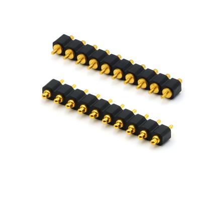 China Spring Loaded Electronics Pin Connector DIP 10 Pin Pogo Connector 2.00mm Pitch for sale