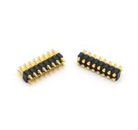 China Double Row Spring Loaded Connector 16pin Solder Cup Connector 2.54mm Pitch for sale