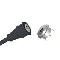 China Customized Magnetic Cable Connector Circular Magnetic Electrical Connector 2 Pin For Smart Wear for sale