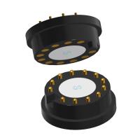 China Customized Pogo Pin Magnetic Connector 12 Pin Male And Female Magnetic Connector Round for sale