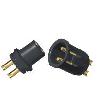 China Male And Female Spring Loaded Connector 2 Pin Solder Cup Connectors for sale