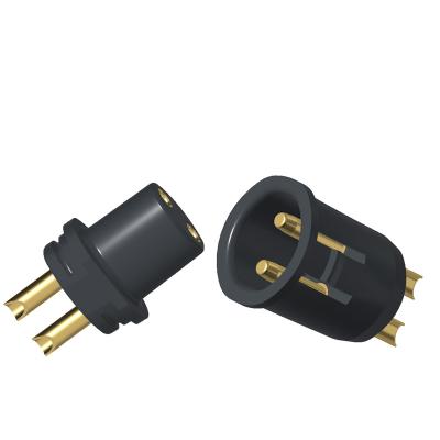 China Male And Female Spring Loaded Connector 2 Pin Solder Cup Connectors for sale