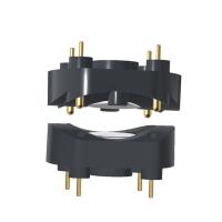 China Through Hole Round Magnetic Connector 4 Pin Pogo Pin Connectors Customized for sale