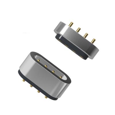 China 2.0mm Pitch Magnetic Connectors 1A Magnetic 4 Pin Connector Customized N52 Magnet for sale