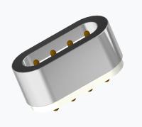 China customized Magnetic Connectors 2.0mm Pitch Pogo Pin Connector 4 Pin for sale