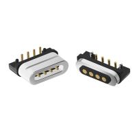 China 2.2mm Pitch Magnetic Connectors 3A Right Angle Pin Connector 4 Pin for sale