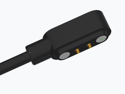 China Rectangle 2 Pogo Pins Magneic Cable USB Connector Magnetic Wire Connector For Smartwatch for sale