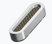 China Double row 24pin male female pogo pin connector with magnet magnetic connector for sale