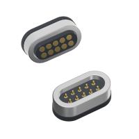 China 1.5A double row 10pin male and female magnetic connector pogo pin 2.0mm pitch for sale