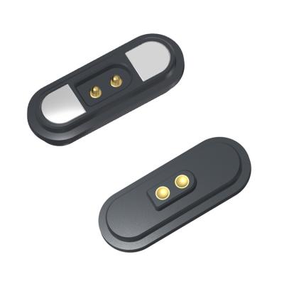 China 2pin rectangle type male and female magnetic connector for 3A charging for sale